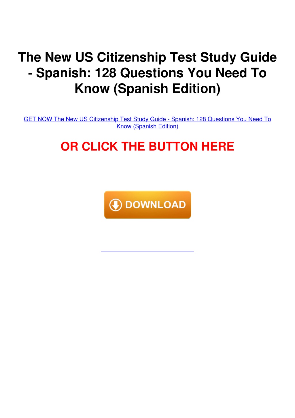 PPT - (PDF/DOWNLOAD) The New US Citizenship Test Study Guide - Spanish ...