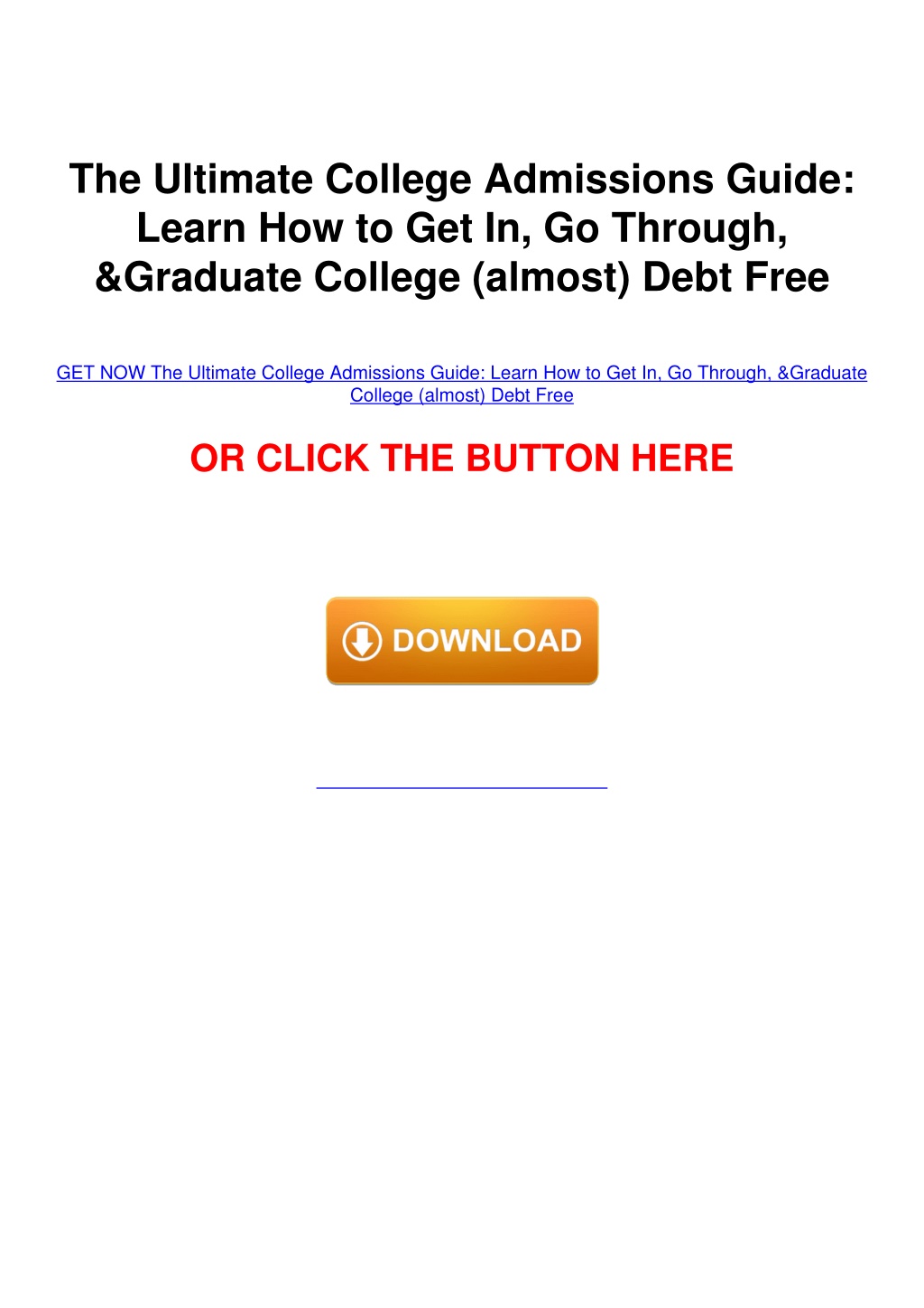 PPT - $PDF$/READ/DOWNLOAD The Ultimate College Admissions Guide: Learn ...