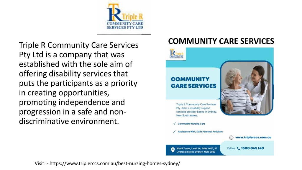 PPT - Registered NDIS Provider Sydney - Triple R Community Care ...