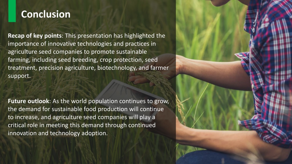 PPT - Adoption of Innovations and Technologies for Sustainable Farming ...