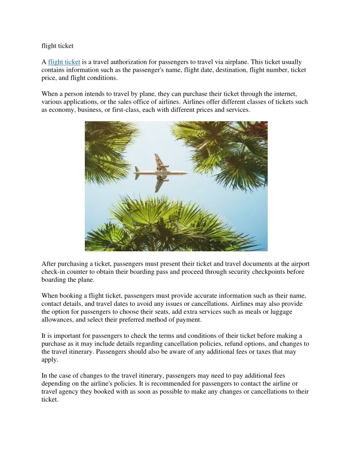 PPT - flight-ticket PowerPoint Presentation, free download - ID:12007993