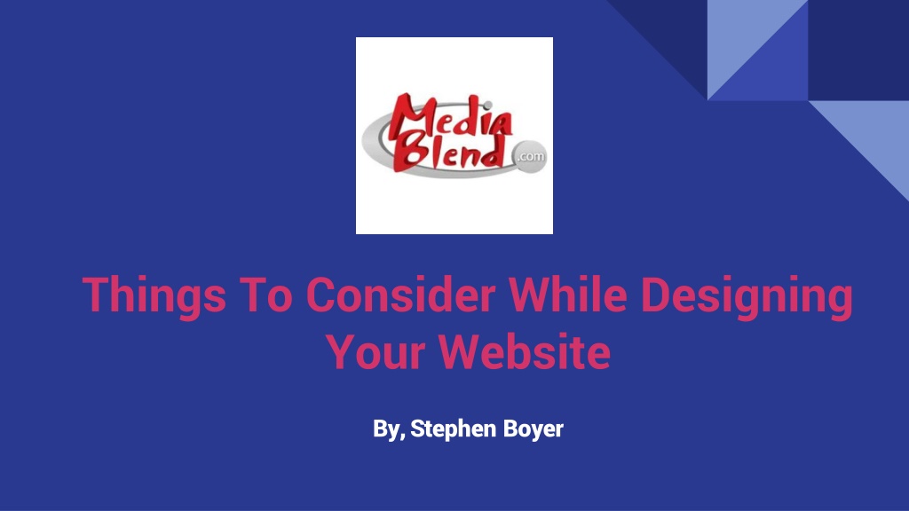 PPT - Things To Consider While Designing Your Website PowerPoint ...