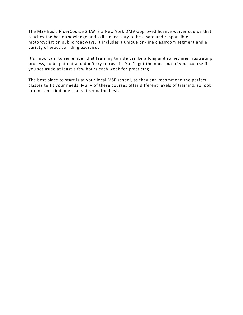 PPT - A Beginner Motorcycle Course Can Help You Pass Your State ...