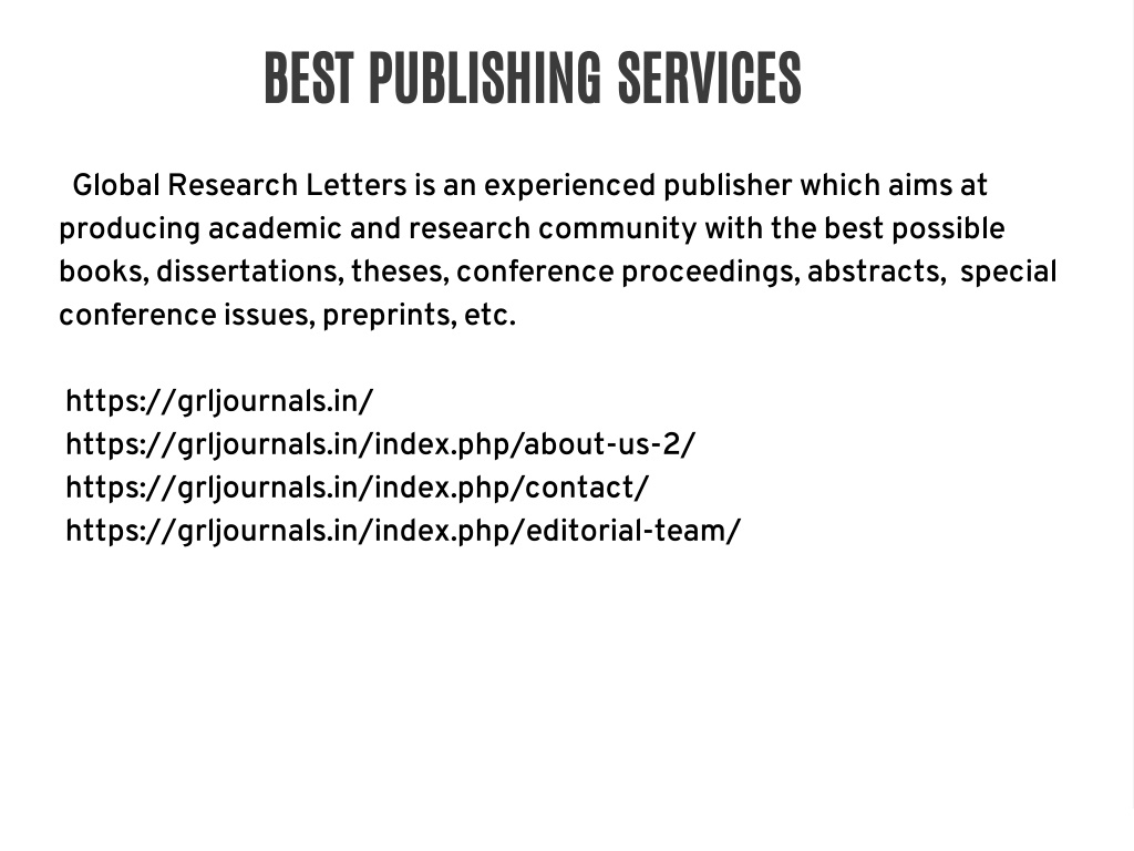 PPT - BEST PUBLISHING SERVICES PowerPoint Presentation, free download ...
