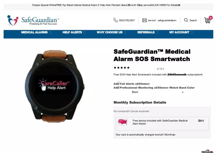 PPT - Best Medical Alert Watches for Seniors | Safe Guardian PowerPoint ...