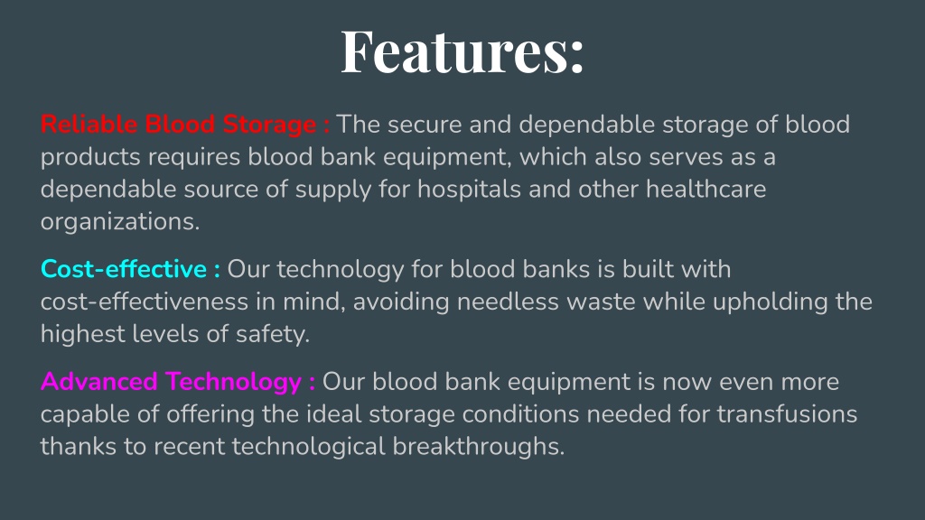 PPT - Blood Bank Equipments Manufacturers | Microsil India PowerPoint ...