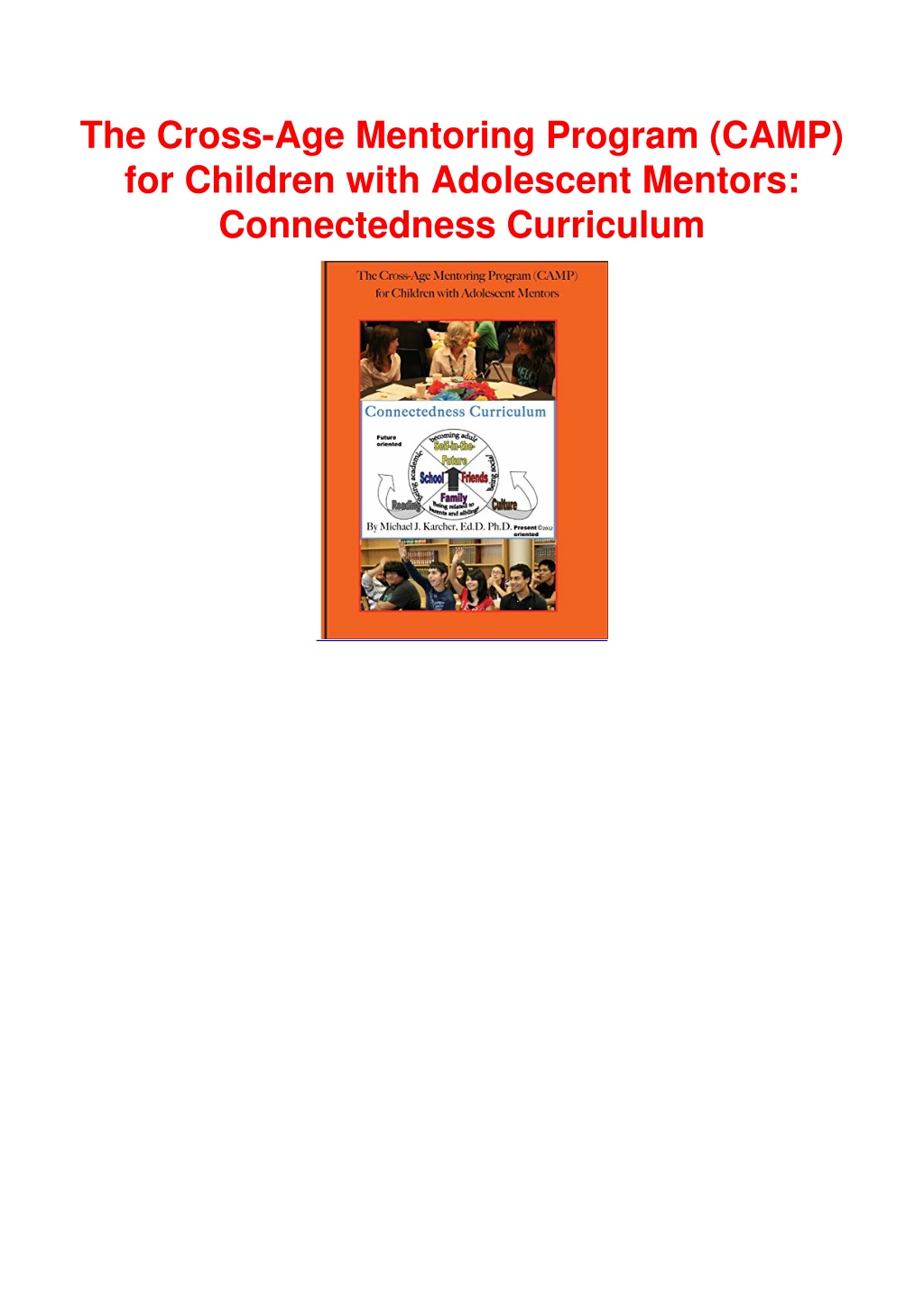 PPT - PDF/READ The Cross-Age Mentoring Program (CAMP) for Children with ...