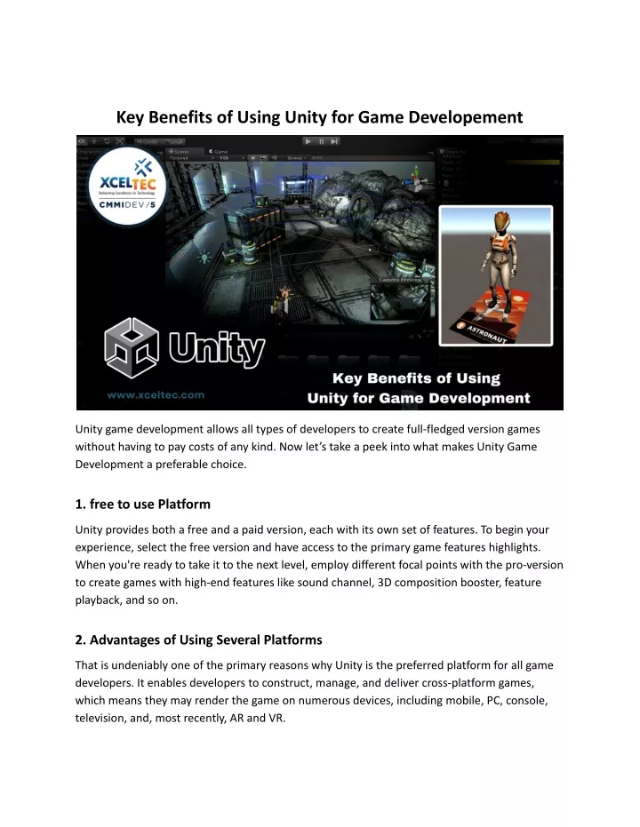 PPT - Key Benefits of Using Unity for Game Developement PowerPoint ...