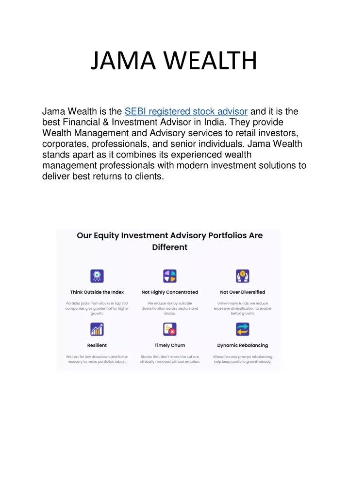 PPT - JAMA WEALTH - best investment planners PowerPoint Presentation ...