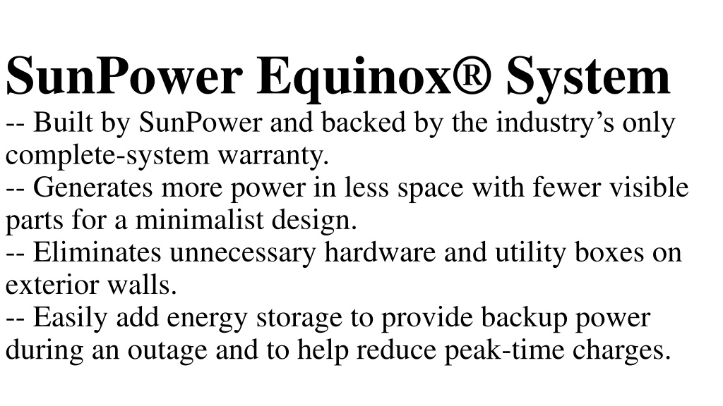 PPT - SunPower Equinox Installation In San Diego, CA PowerPoint ...