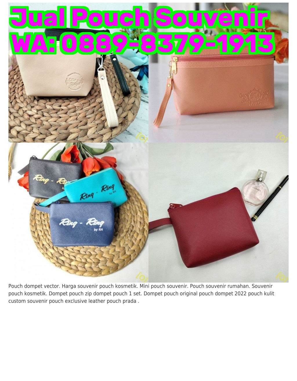 PPT - Ö88ᑫ_837ᑫ_lᑫl3 (WA) Leather Pouch Prada Tas Souvenir Pouch ...