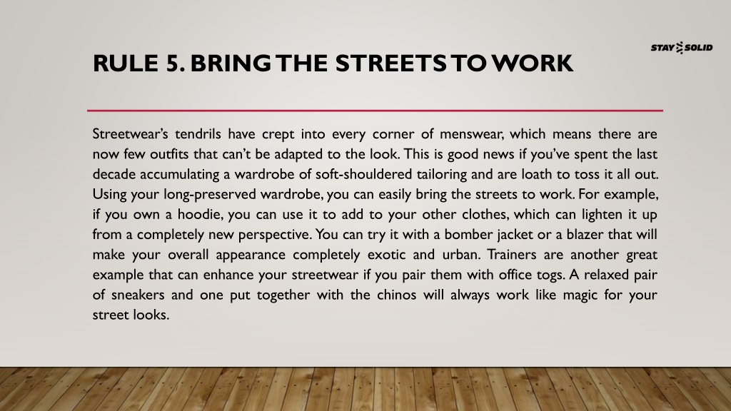 PPT - Rules For Streetwear Fashion PowerPoint Presentation, free ...