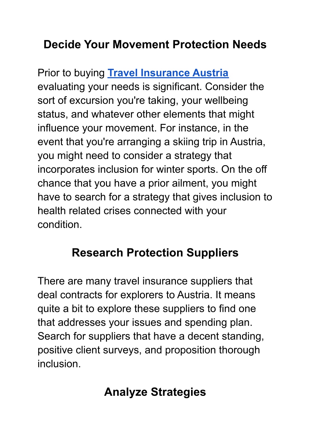 PPT - The Future Of Travel Insurance Austria PowerPoint Presentation ...