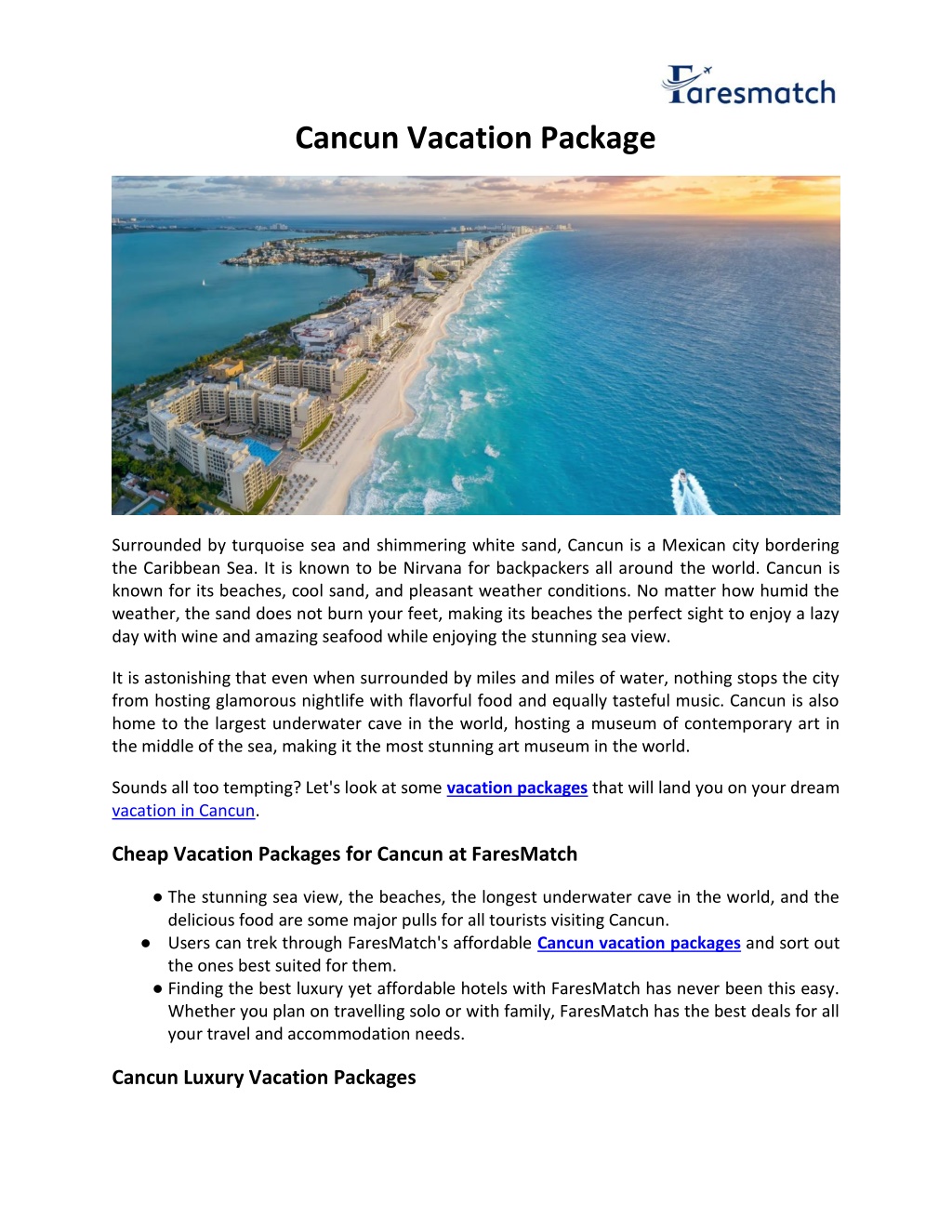 PPT - All Inclusive Cancun Vacation Package PowerPoint Presentation ...