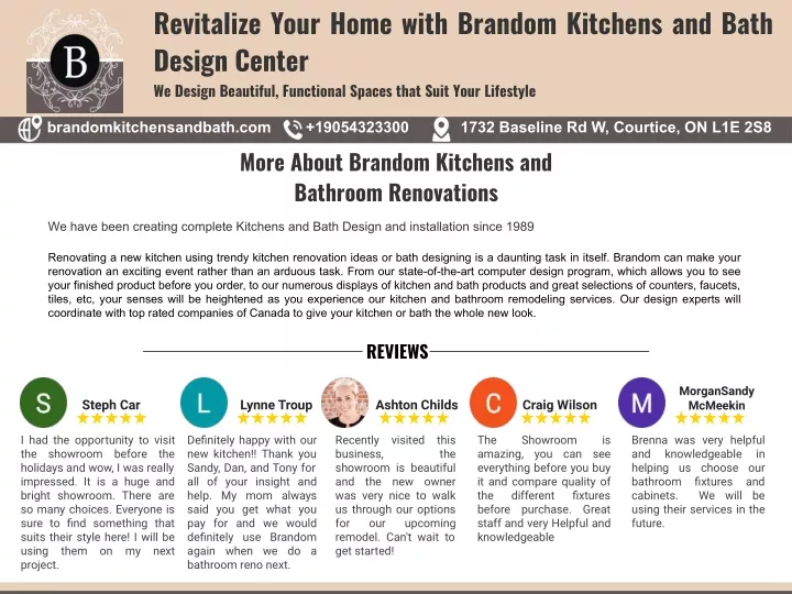 PPT - Brandom Kitchens & Bath Design Centre | Durham Region PowerPoint ...