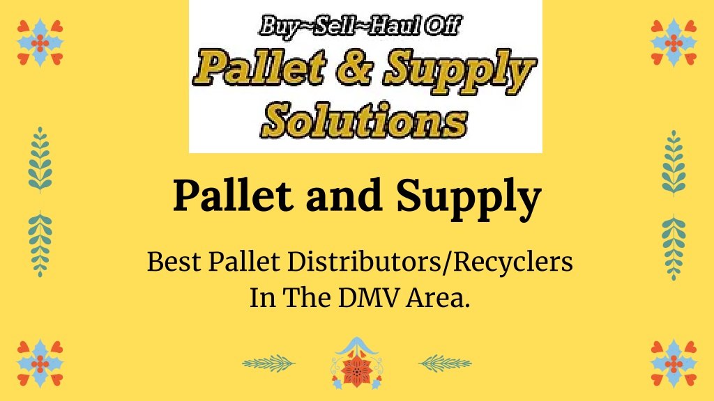 PPT - Hire Wood Pallet Repair Services to Repair Your Damaged Pallet ...