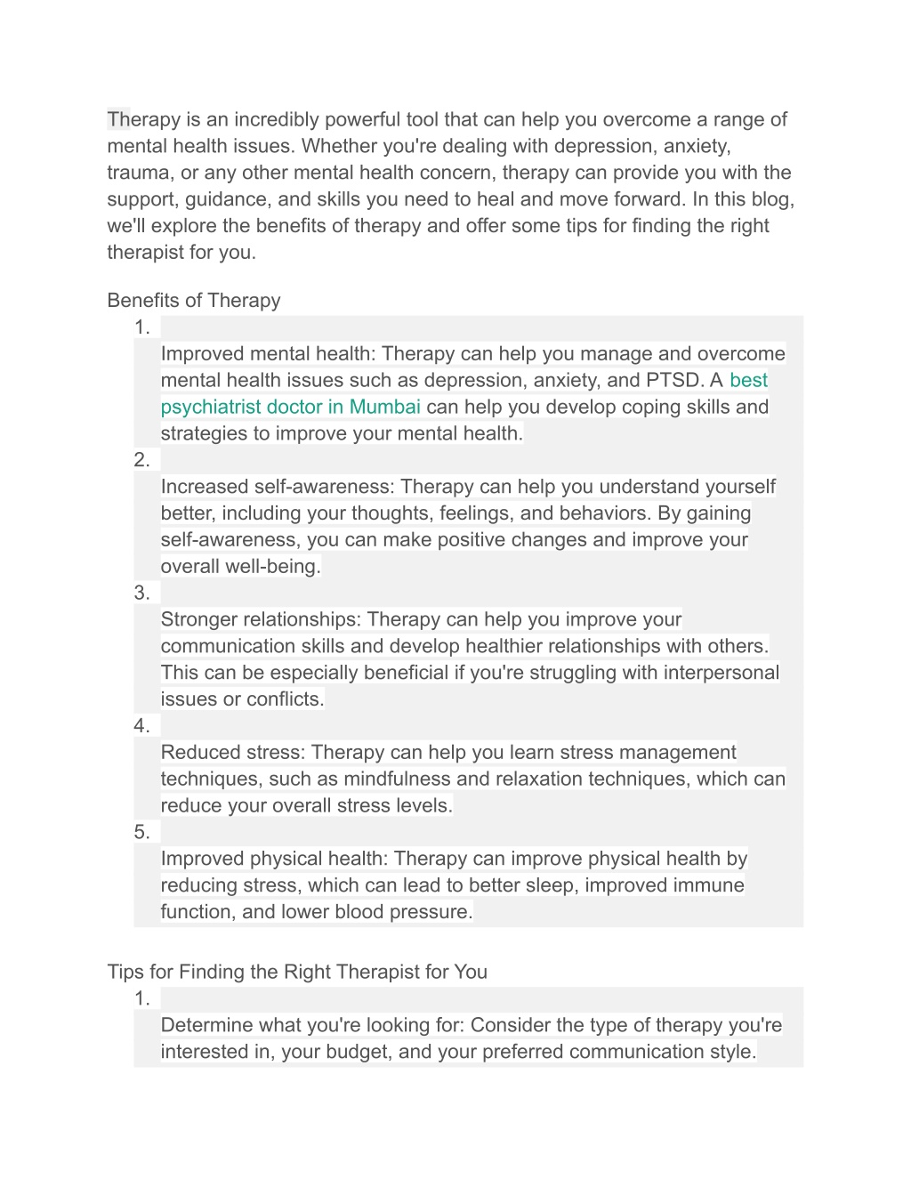 PPT - The Benefits of Therapy_ How to Find the Right Therapist for You ...