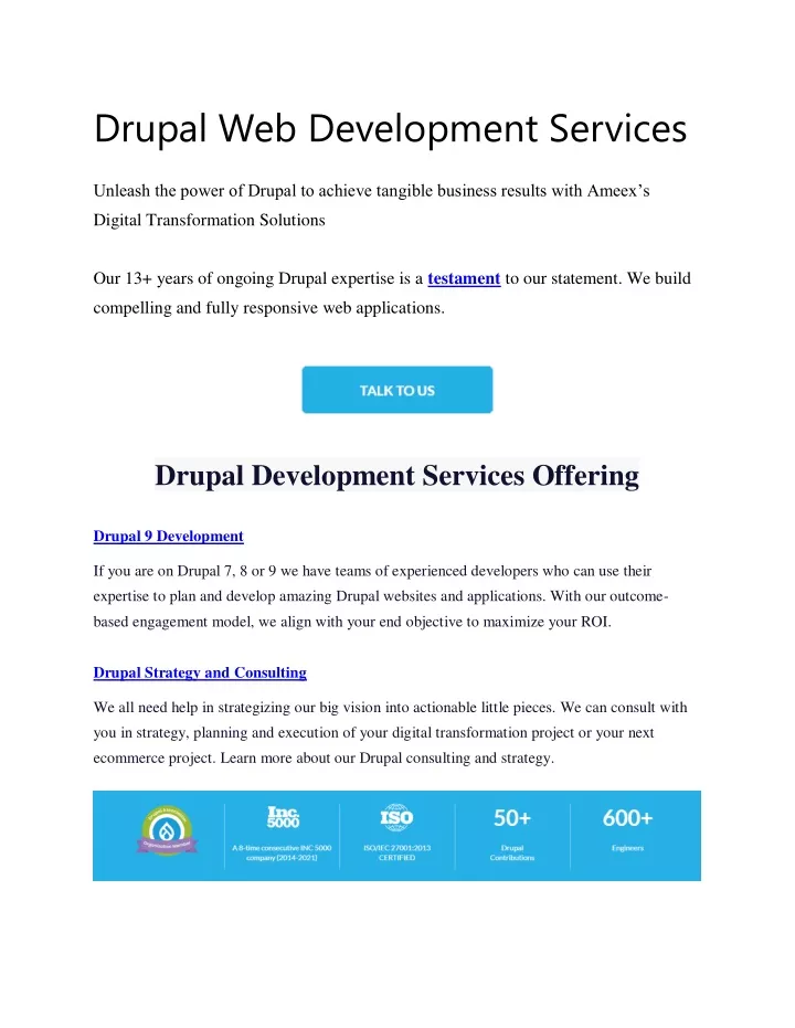 Ppt Drupal Web Development Services Powerpoint Presentation Free Download Id12017027