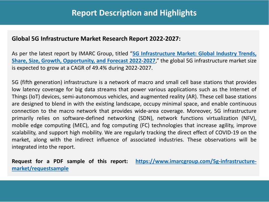 Ppt 5g Infrastructure Market Industry Overview Growth Rate And