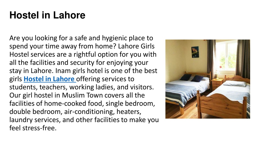 PPT - Best Girls Hostel in Lahore PowerPoint Presentation, free ...