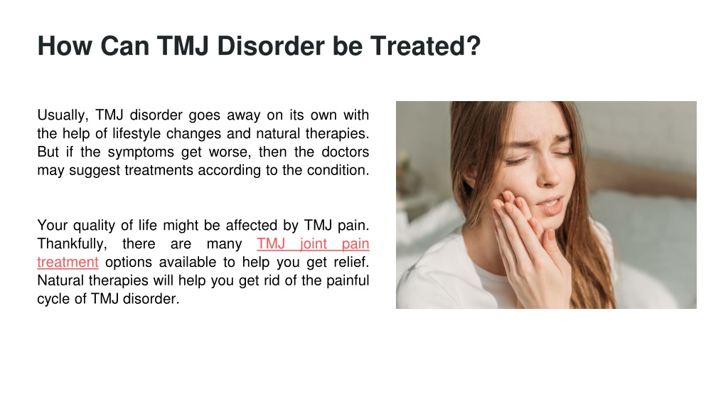 PPT - Natural Therapies to Manage TMJ Disorder PowerPoint Presentation ...
