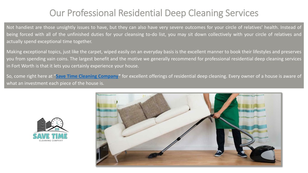 PPT - Get The Best Residential Deep Cleaning Services Fort Worth ...