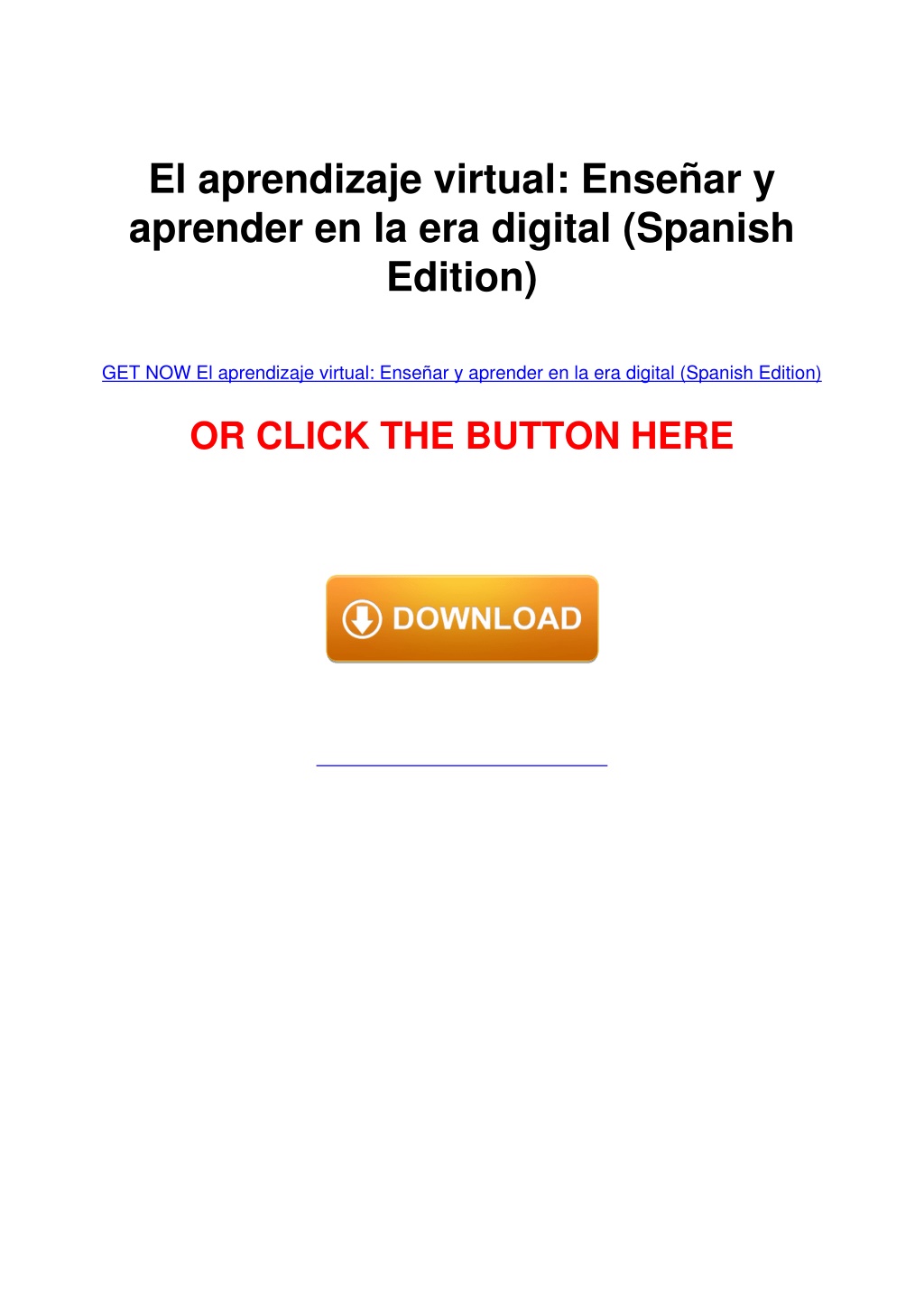 PPT - (PDF/DOWNLOAD) El aprendizaje virtual: Enseñar y aprender en la era digital (Spa ...