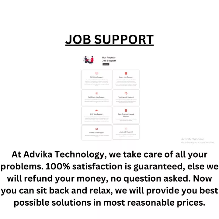 PPT - Job support PowerPoint Presentation, free download - ID:12018273