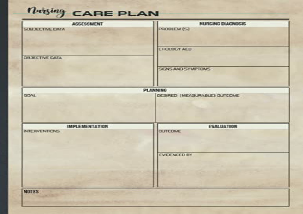 PPT - PDF Nursing Care Plan: Blank Notebook For Medical Nursing ...