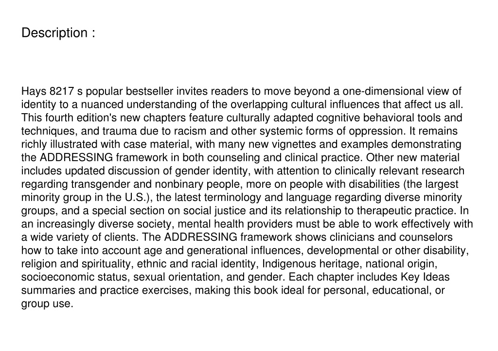 PPT - Download Addressing Cultural Complexities in Counseling and ...