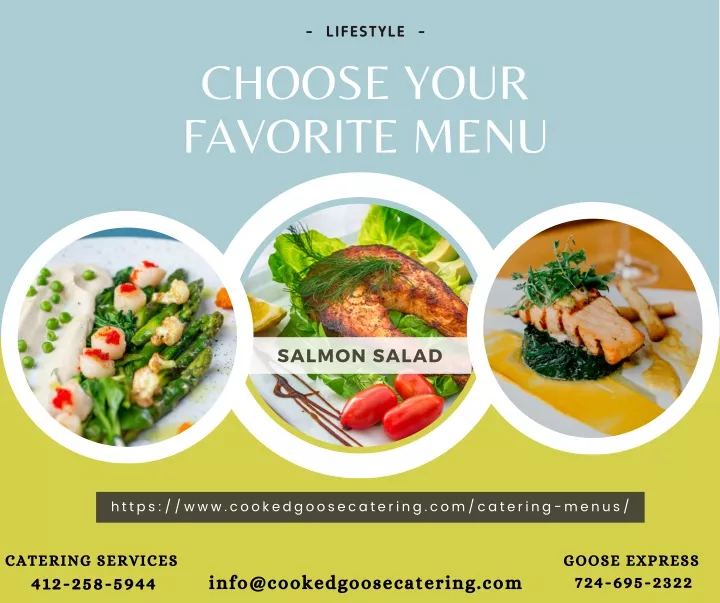PPT - Choose your favorite Menu - Cooked Goose Catering PowerPoint ...