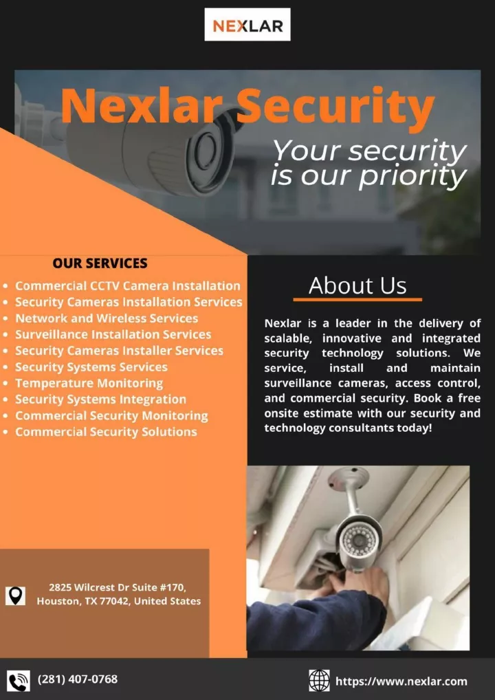 PPT - CCTV Camera Installation Services by Nexlar Security PowerPoint Presentation - ID:12020290