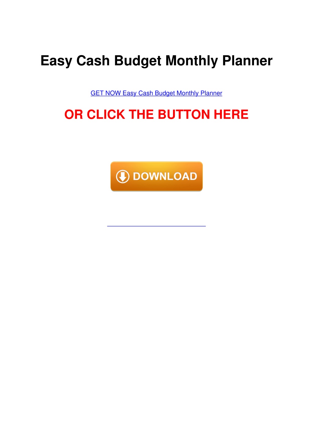 PPT - DOWNLOAD/PDF Easy Cash Budget Monthly Planner PowerPoint ...