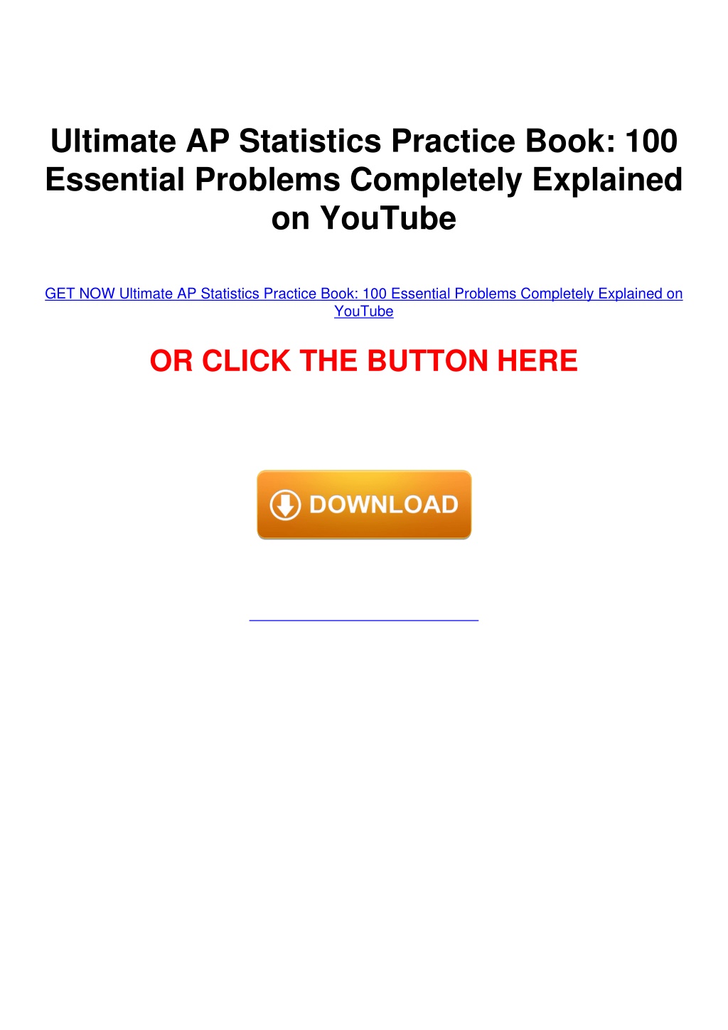 PPT - PDF/BOOK Ultimate AP Statistics Practice Book: 100 Essential Problems Completely ...