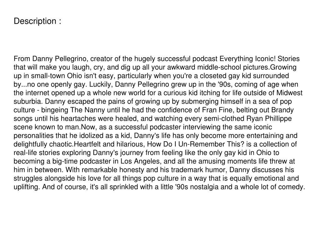 PPT - (PDF) How Do I Un-Remember This?: Unfortunately True Stories Full ...