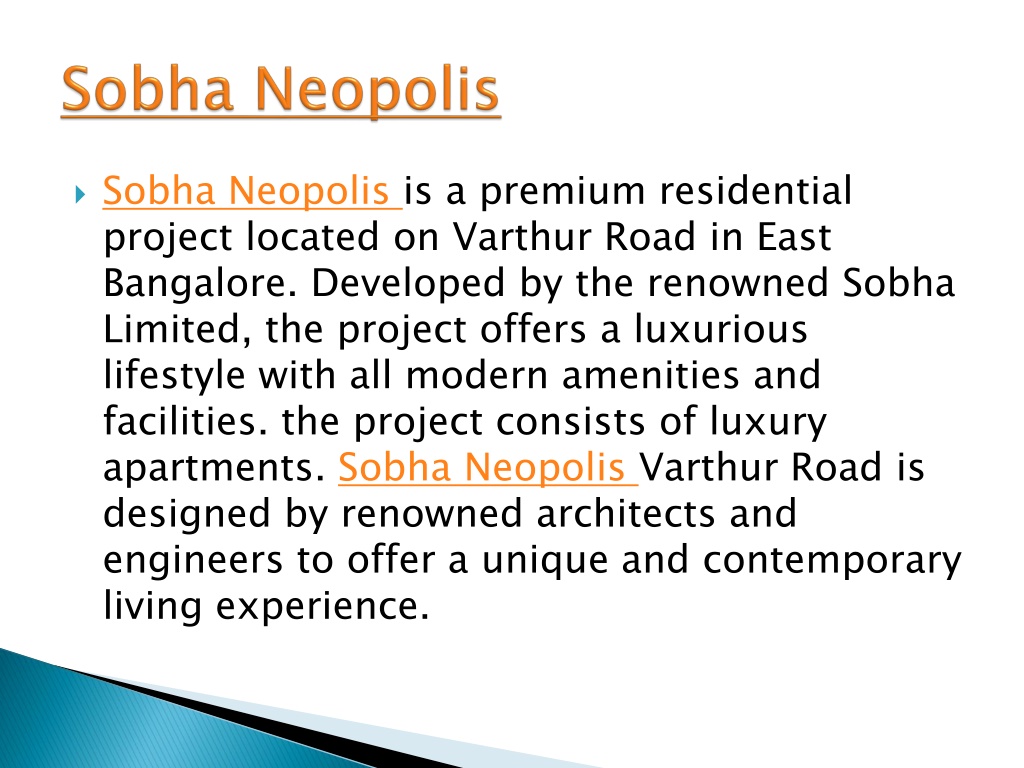 PPT - Sobha Neopolis PowerPoint Presentation, free download - ID:12021272