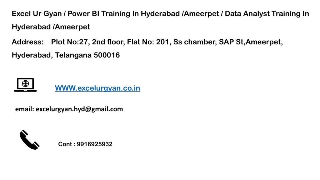 PPT - Power BI Training in Hyderabad - Power Bi Online Training - Excel ... PPT - Power BI Training in Hyderabad - Power Bi Online Training - Excel ...