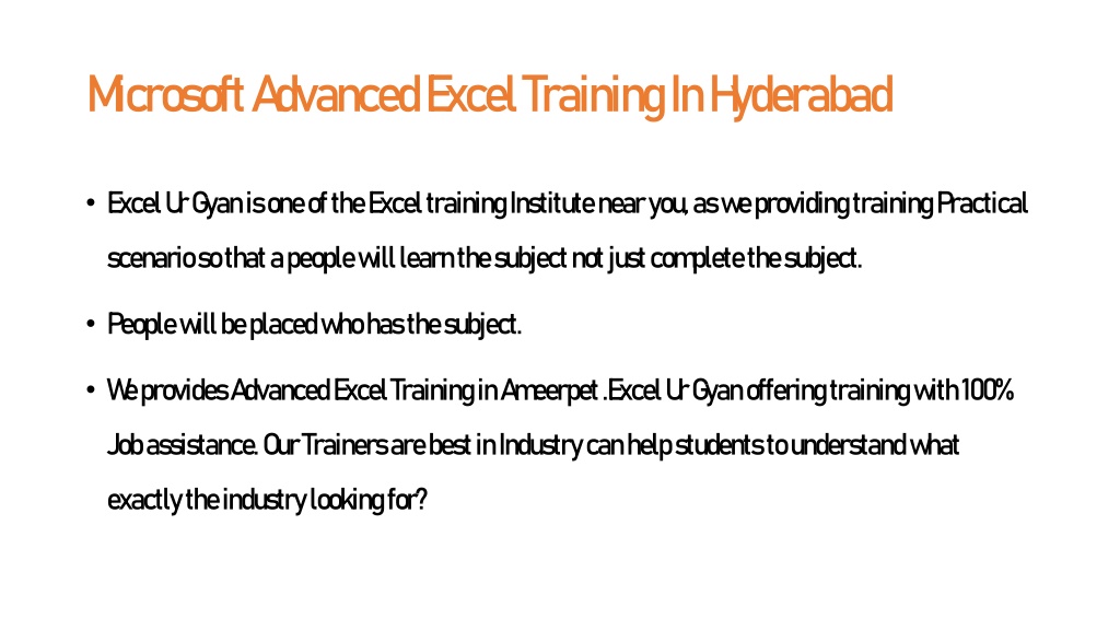 PPT - Power BI Training in Hyderabad - Power Bi Online Training - Excel ... PPT - Power BI Training in Hyderabad - Power Bi Online Training - Excel ...