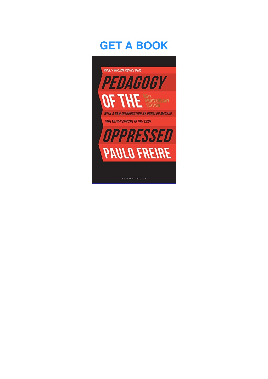 PPT - _PDF_ Pedagogy of the Oppressed: 50th Anniversary Edition ...