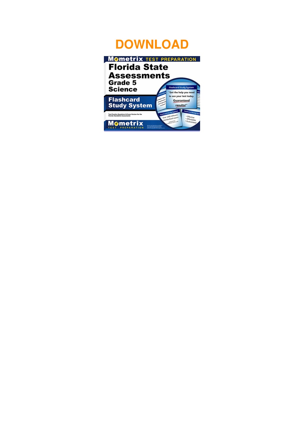 PPT - DOWNLOAD/PDF Florida State Assessments Grade 5 Science Flashcard ...