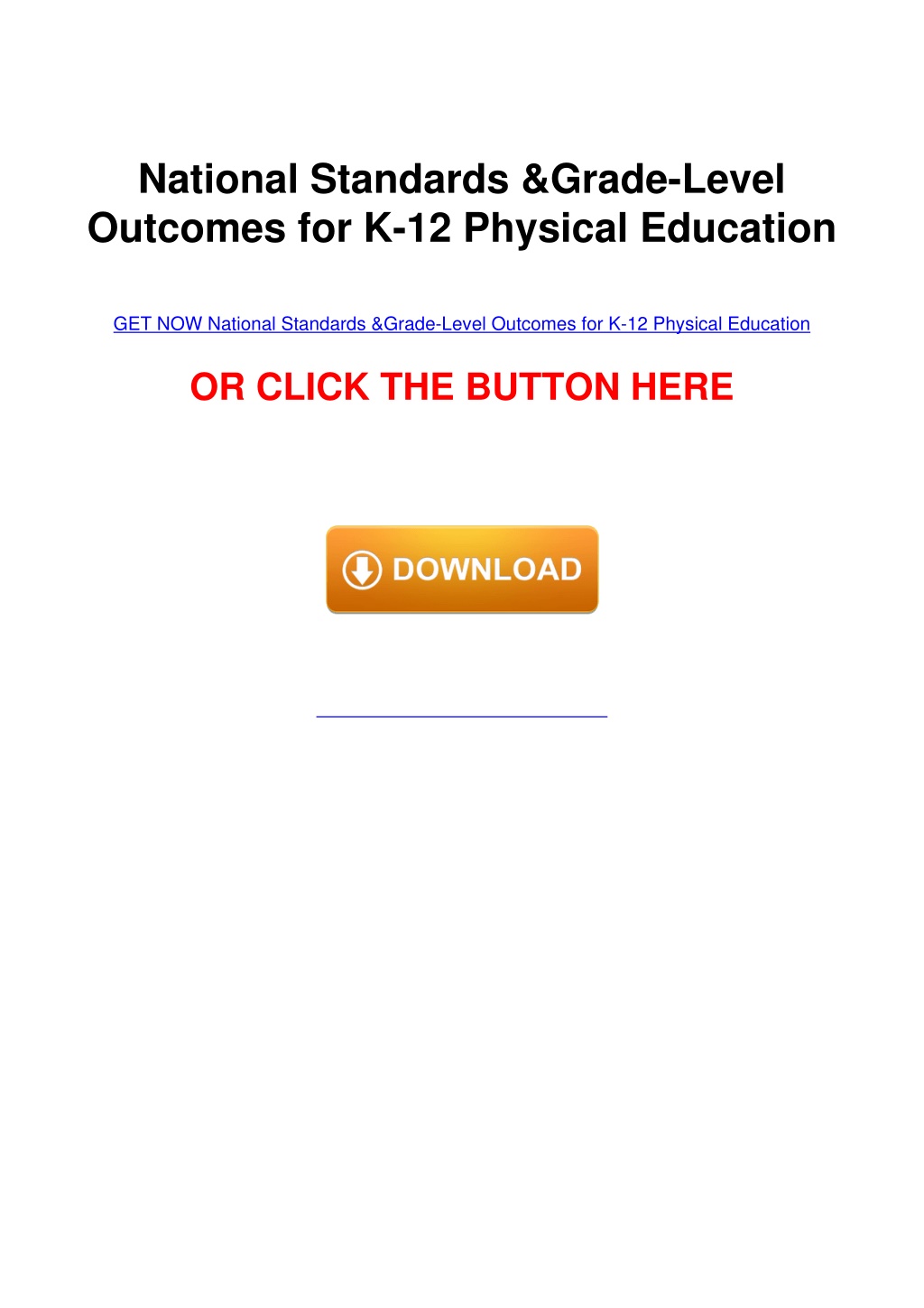 PPT - (PDF/DOWNLOAD) National Standards & Grade-Level Outcomes for K-12 ...