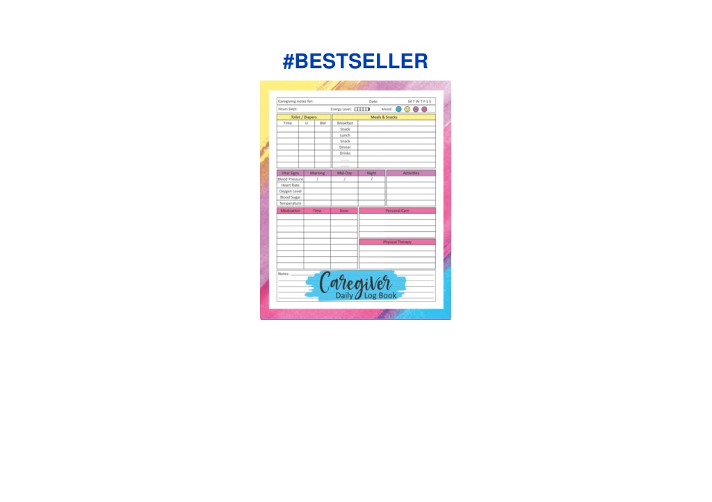 PPT - PDF Caregiver Daily Log Book: Caregiver Report Sheet for Assisted ...