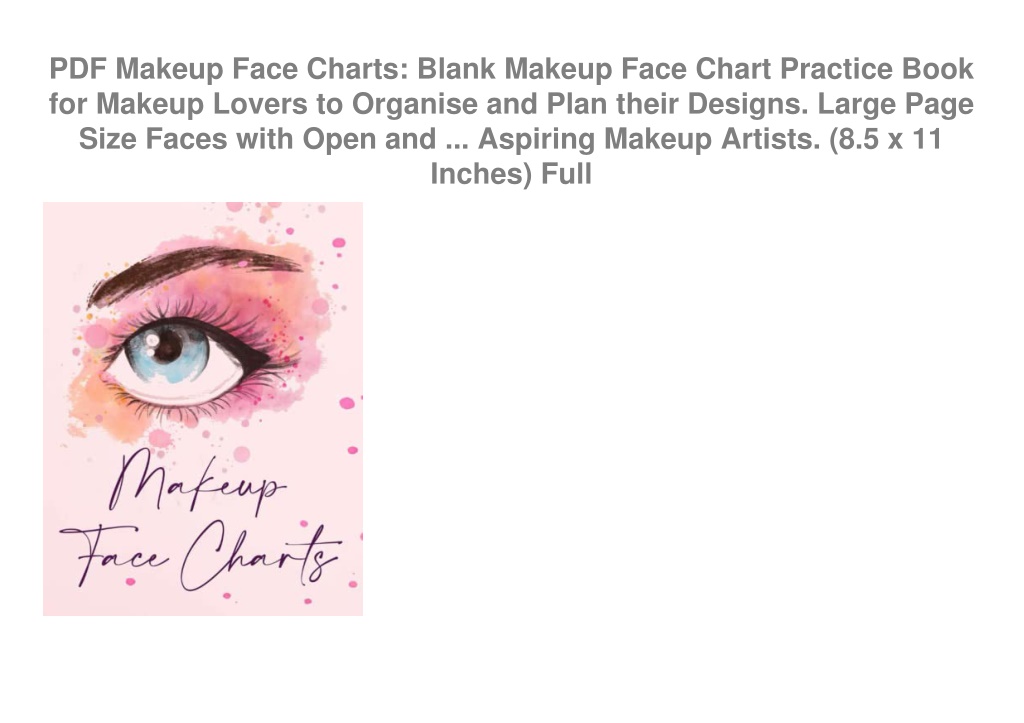 PPT - PDF Makeup Face Charts: Blank Makeup Face Chart Practice Book for ...