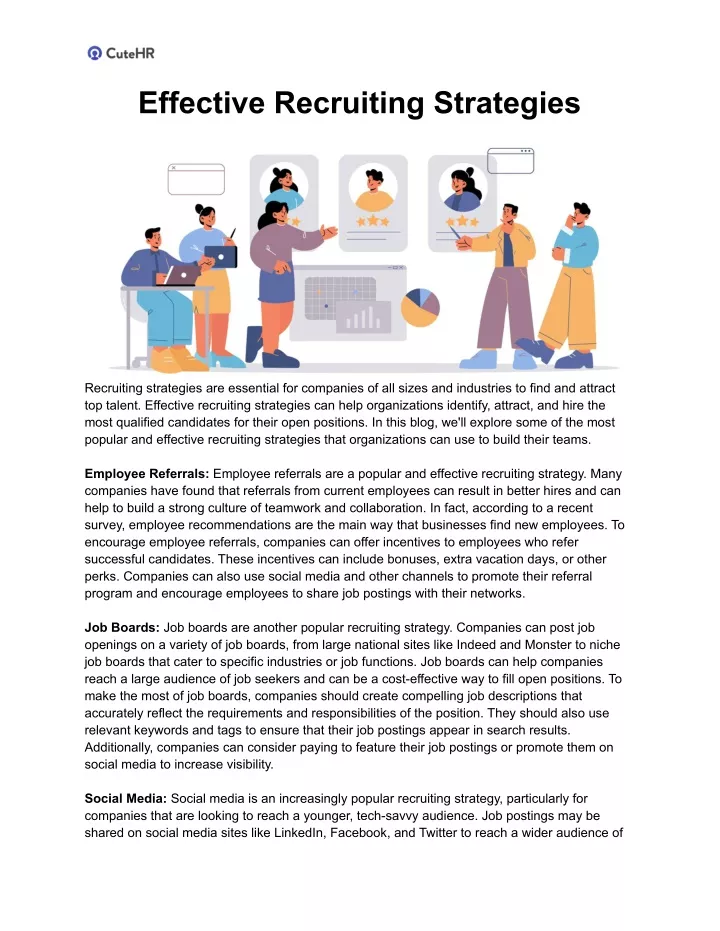 PPT - Effective Recruiting Strategies PowerPoint Presentation, free ...