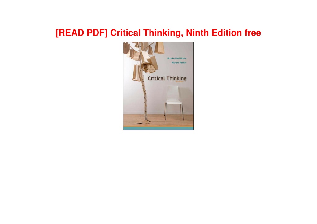 PPT - [READ PDF] Critical Thinking, Ninth Edition free PowerPoint ...