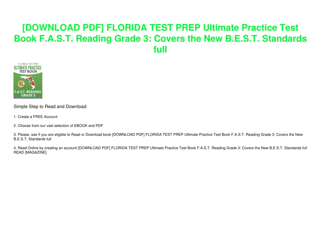 PPT - [DOWNLOAD PDF] FLORIDA TEST PREP Ultimate Practice Test Book F.A ...