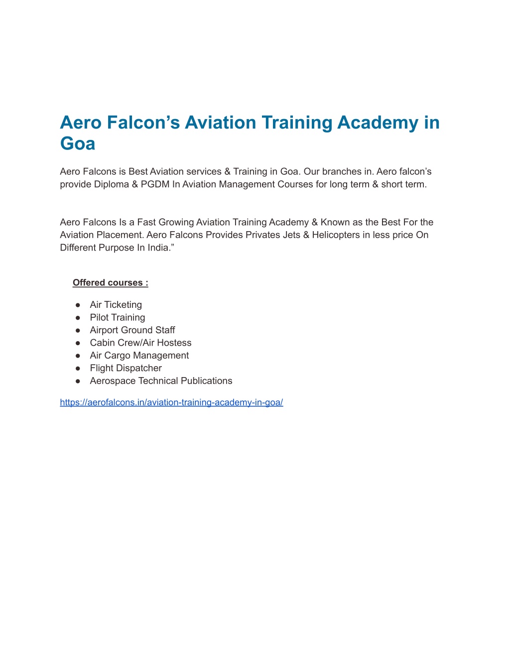 PPT - Aviation Training Academy In Goa PowerPoint Presentation, free ...