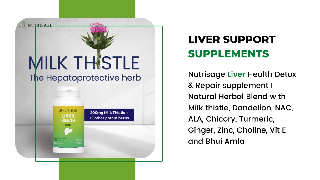 PPT - Best Liver Detox Supplement for Fatty Liver - Nutrisage ...