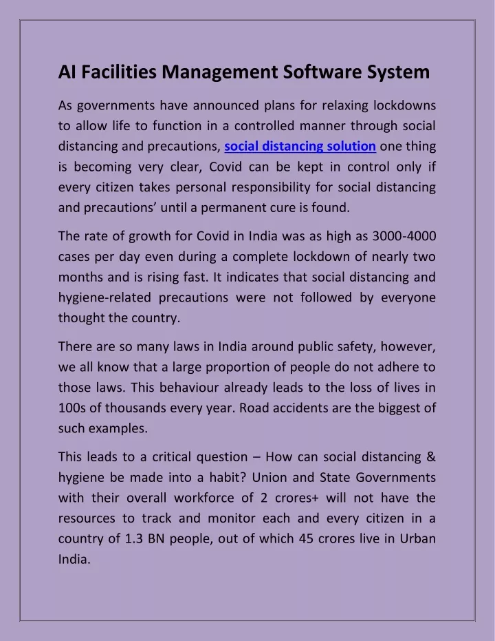 PPT - AI Facilities Management Software System PowerPoint Presentation ...