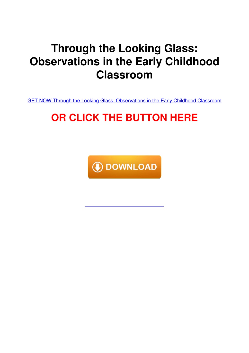 PPT - DOWNLOAD/PDF Through the Looking Glass: Observations in the Early ...